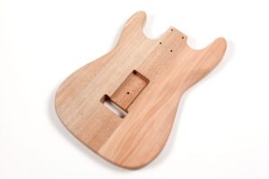 MAHOGANY SPALTED MAPLE STRATOCASTER GUITAR BODY