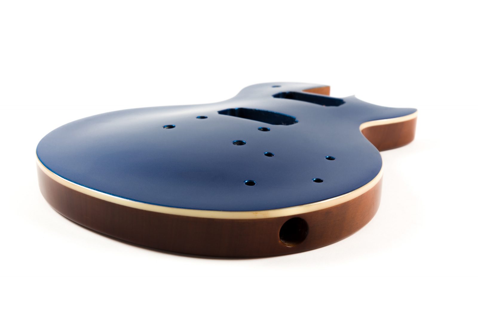 METALLIC BLUE TOP MAHOGANY LES PAUL GUITAR BODY - Clandestine Guitars ...