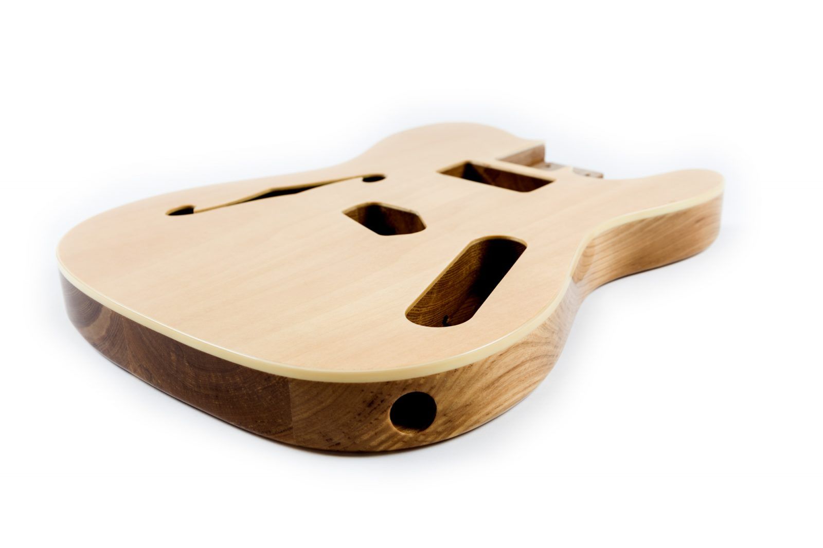NATURAL FINISH ASH TELECASTER THINLINE GUITAR BODY