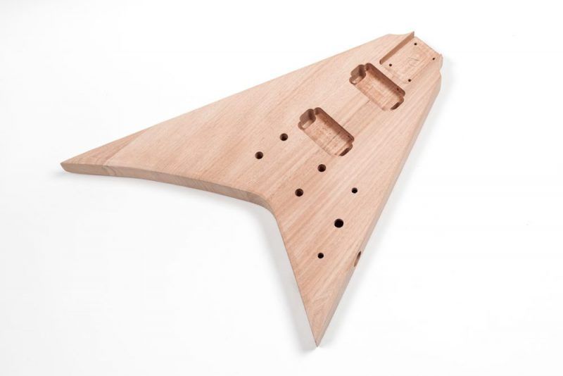 MAHOGANY FLYING V GUITAR BODY