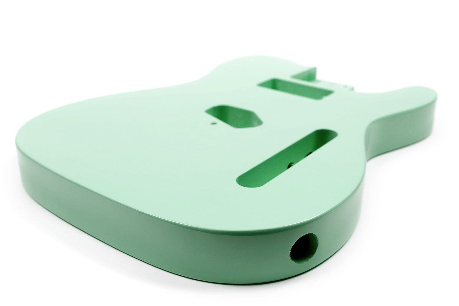 SURF GREEN BASSWOOD TELECASTER GUITAR BODY